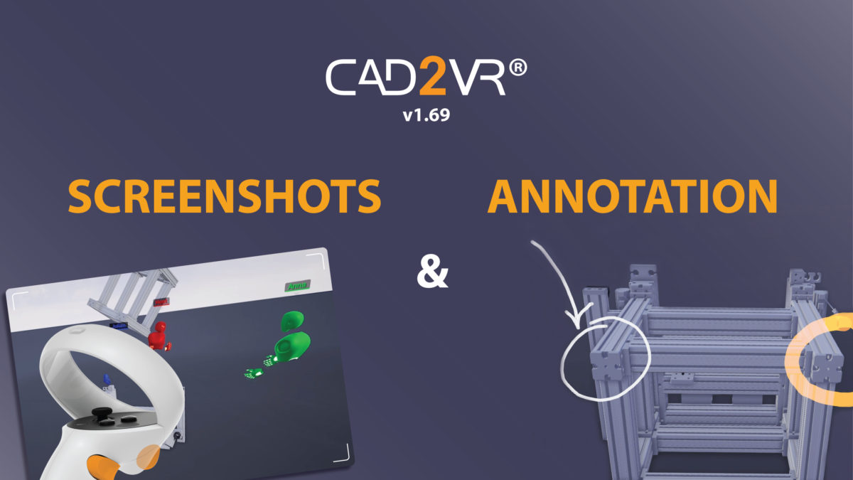 CAD2VR® Update 1.69 - Screenshots & Annotationswerkzeug – CAD2VR®
